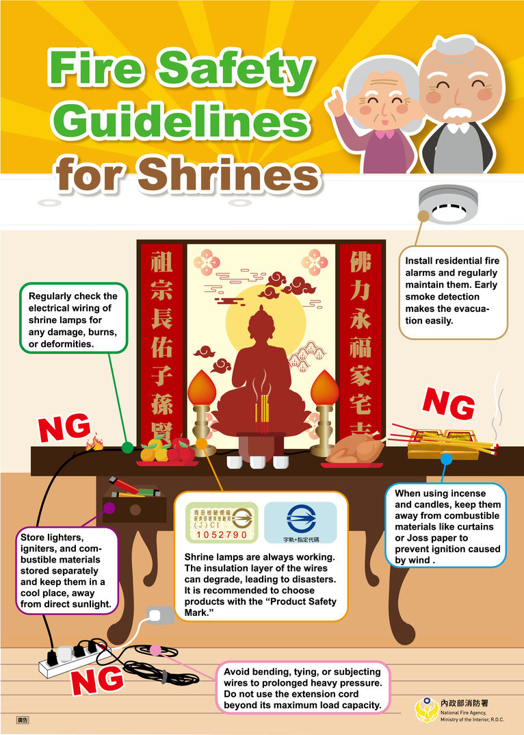 內政部消防署消防防災館 > Downloads > Posters > Fire > Fire Safety guidelines for ...